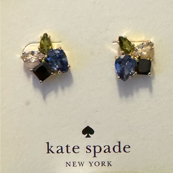 kate spade | Accessories | Nwt Kate Spade Flying Colors Cluster Studs ...